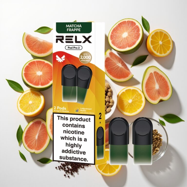 RELX Pod Pro 2 Arbatinis-Matcha Frappe Skonis Nikotino lygis 1,8% Talpa ...